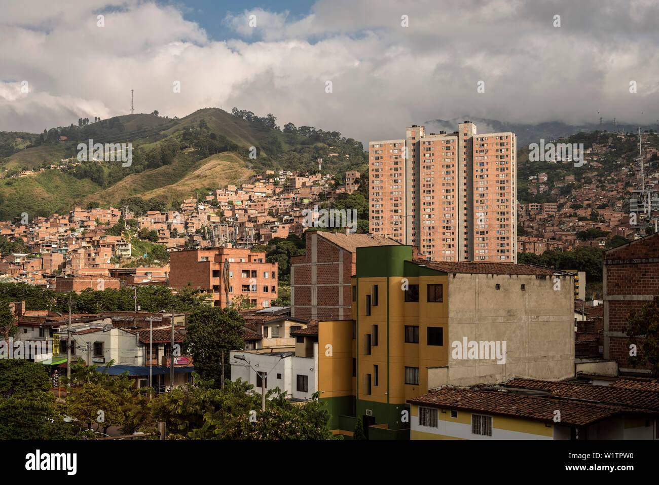 Slums of Medellin, Departmento Antioquia, Colombia, Southamerica Stock ...
