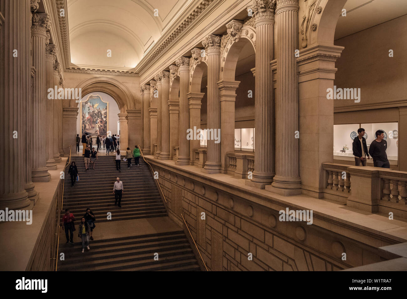 impressive stairway at the Metropolitan Museum of Art, 5th Ave ...
