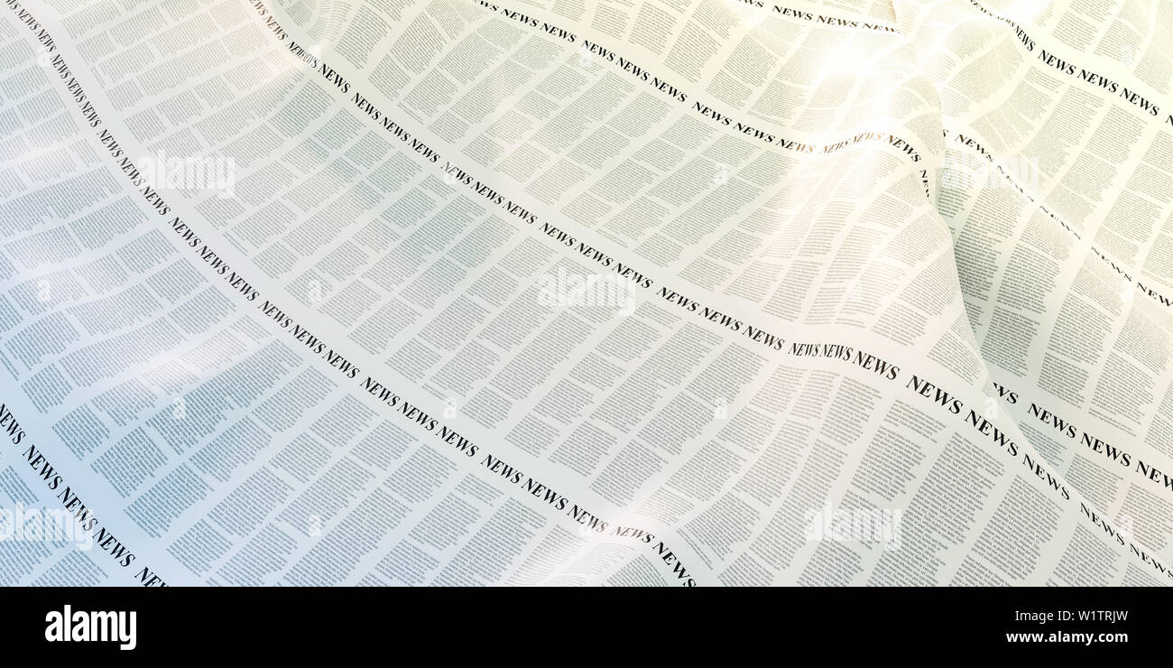 Abstract newspaper background, original 3d rendering Stock Photo - Alamy