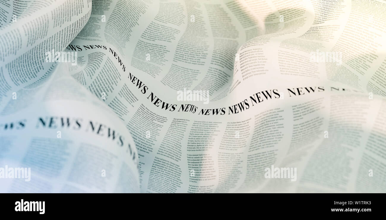 Abstract newspaper background, original 3d rendering Stock Photo - Alamy