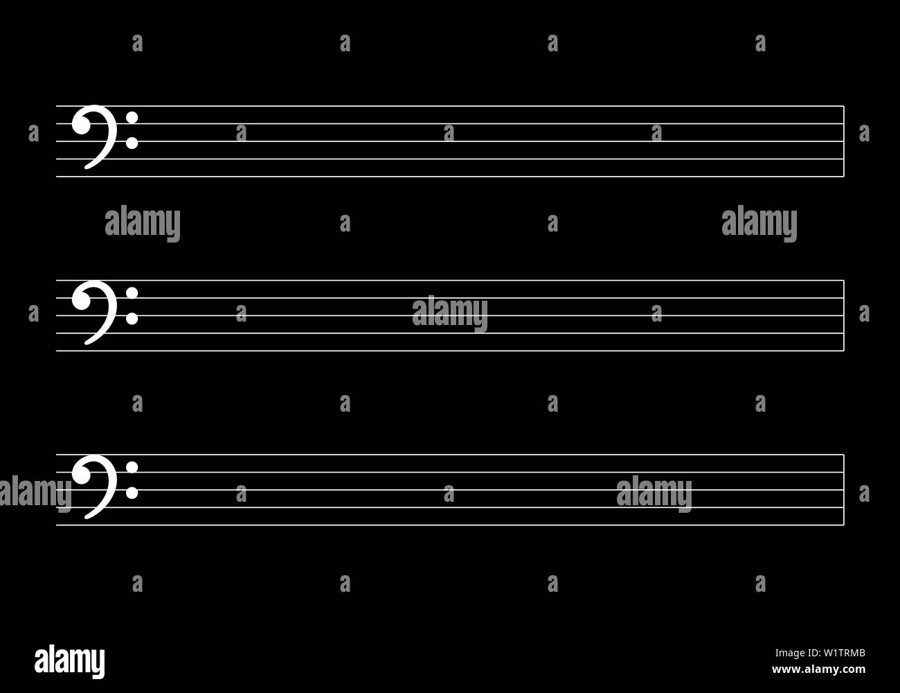F clef hi-res stock photography and images - Alamy