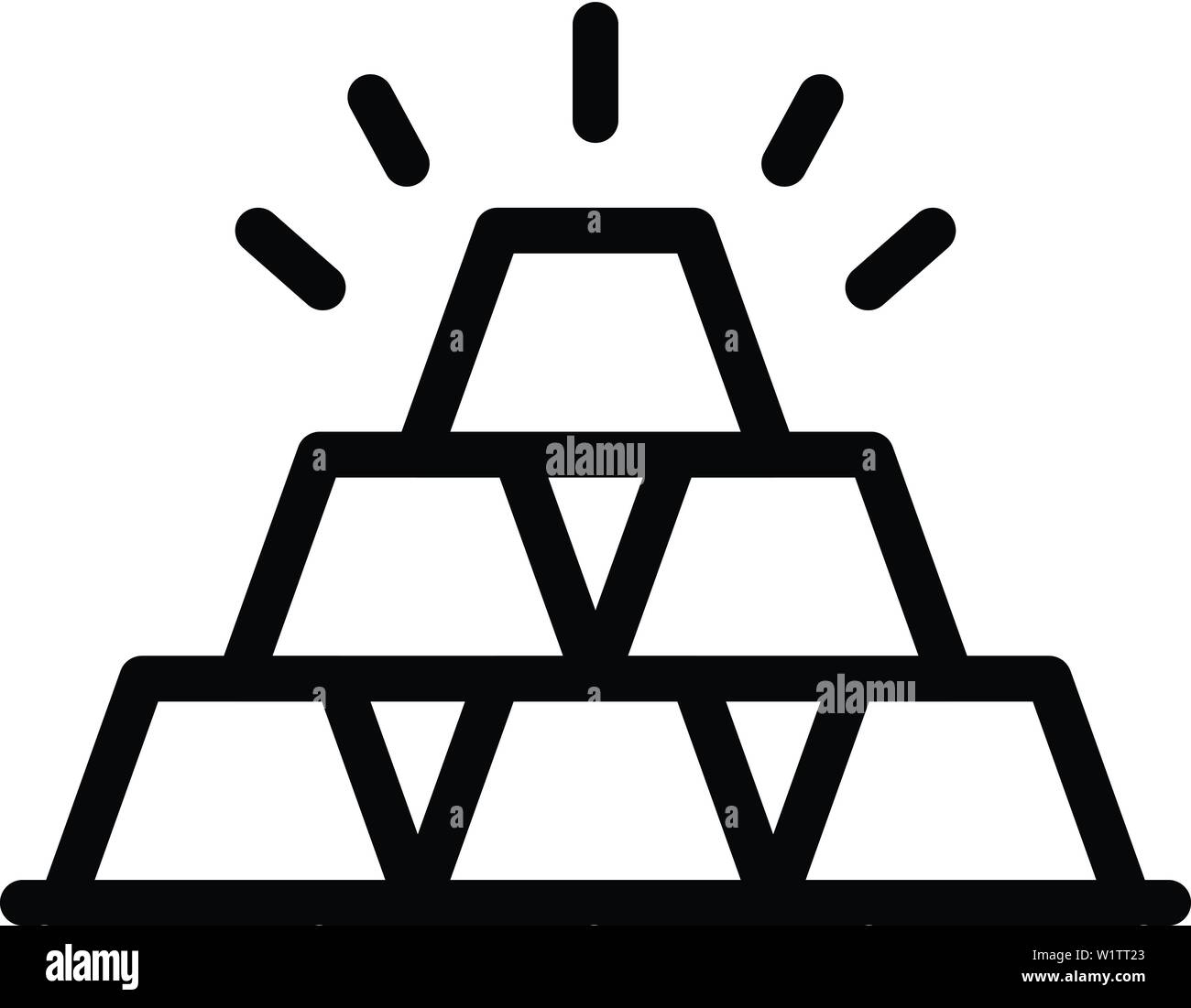 Block style investment illustration Black and White Stock Photos ...