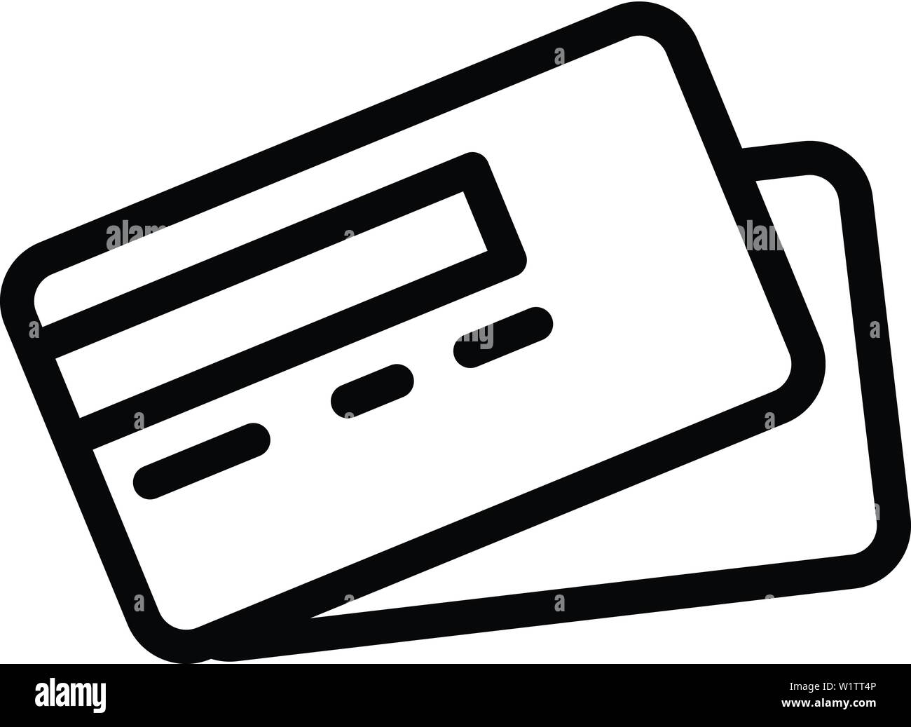 Credit card icon, outline style Stock Vector Image & Art - Alamy