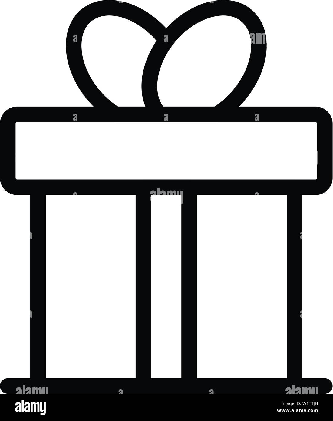 Gift box icon, outline style Stock Vector Image & Art - Alamy