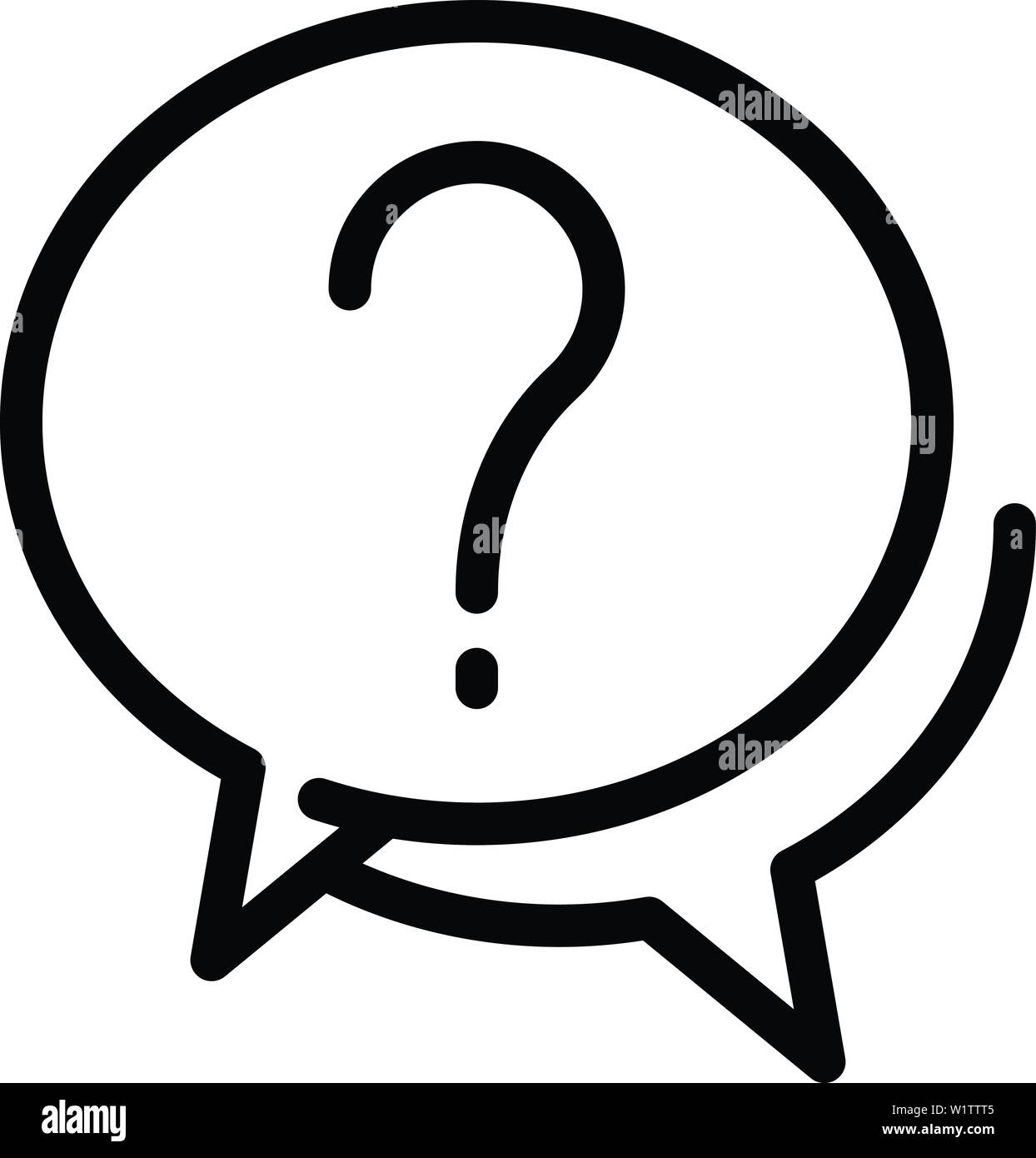 Exclamation mark question mark outline Black and White Stock Photos ...