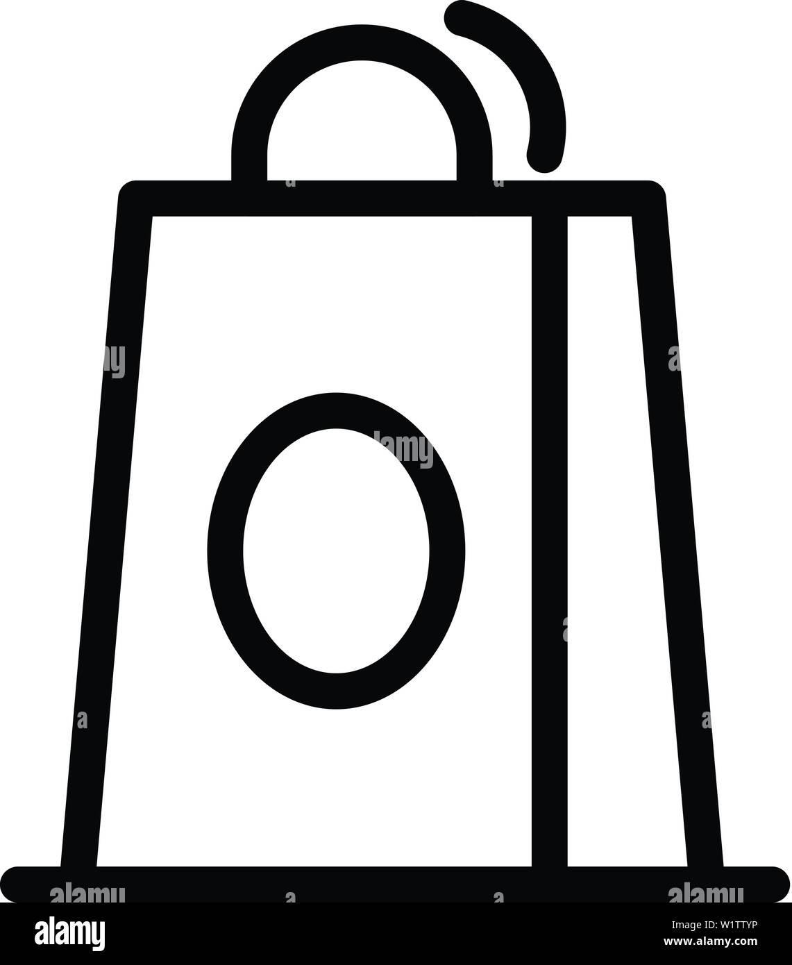 Shop paper bag icon, outline style Stock Vector Image & Art - Alamy