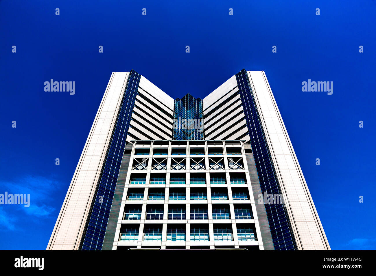 Contemporary architecture, building facade in Tokyo, Japan Stock Photo ...