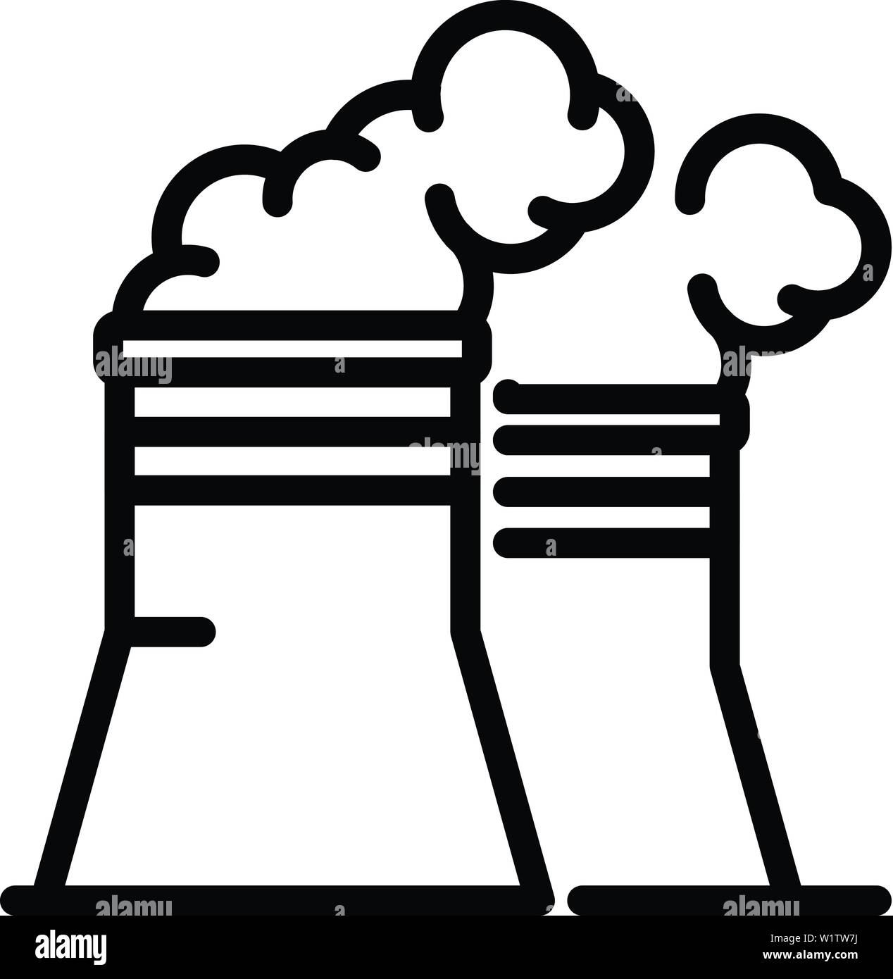 Power plant icon, outline style Stock Vector Image & Art - Alamy