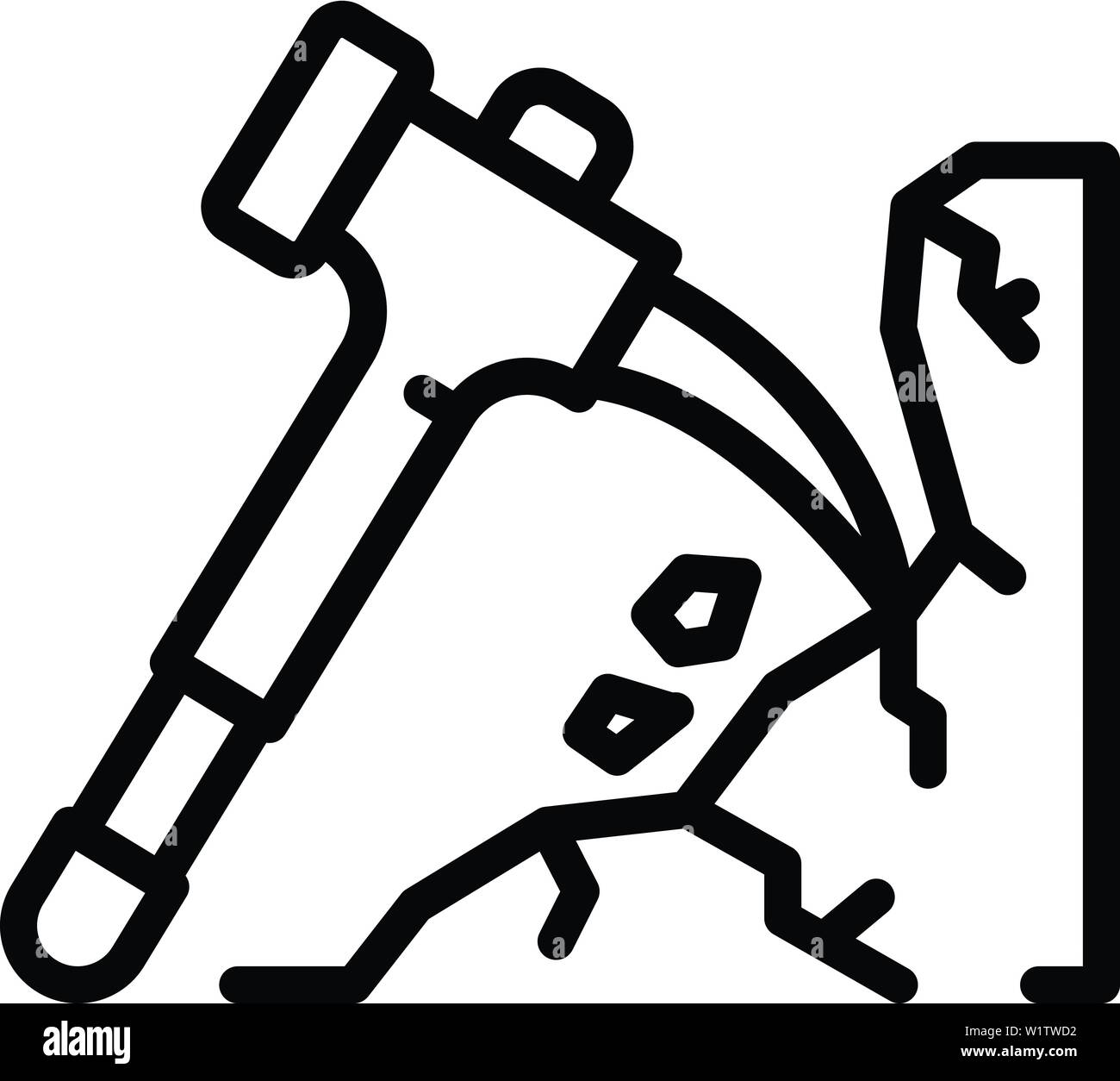 Old mining hole Stock Vector Images - Alamy
