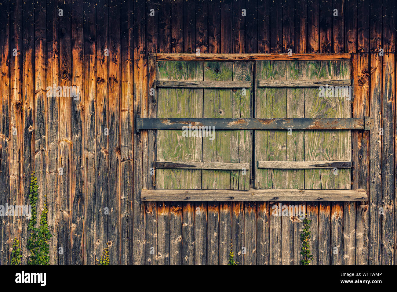 window of a hay barn, Bavaria, Germany Stock Photo - Alamy
