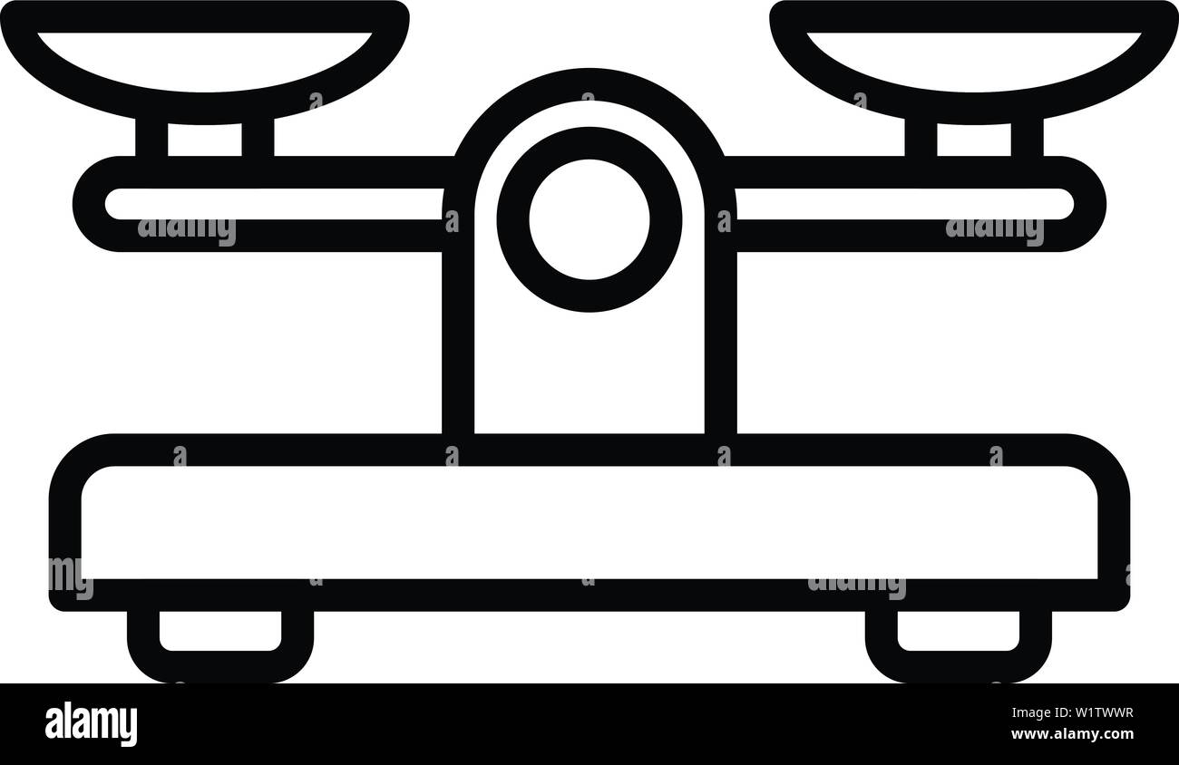 Retro scales icon, outline style Stock Vector Image & Art - Alamy