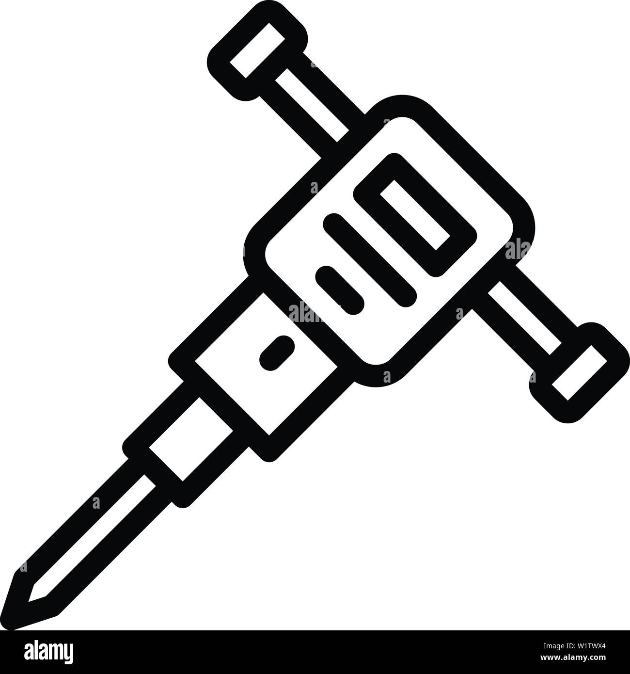 Drilling machine icon, outline style Stock Vector Image & Art - Alamy