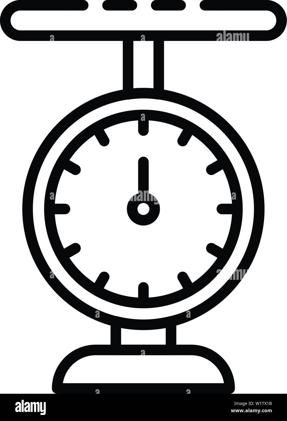 Meat scales icon, outline style Stock Vector Image & Art - Alamy