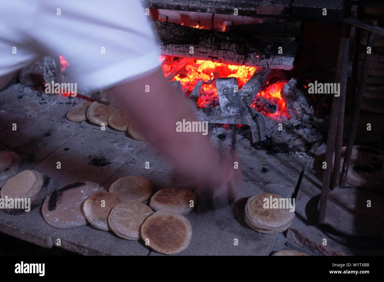 plate of tigelle and crescentine prepared in the old rural cooking ...