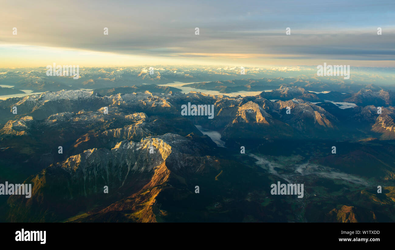 Austria aerial view alps hi-res stock photography and images - Alamy