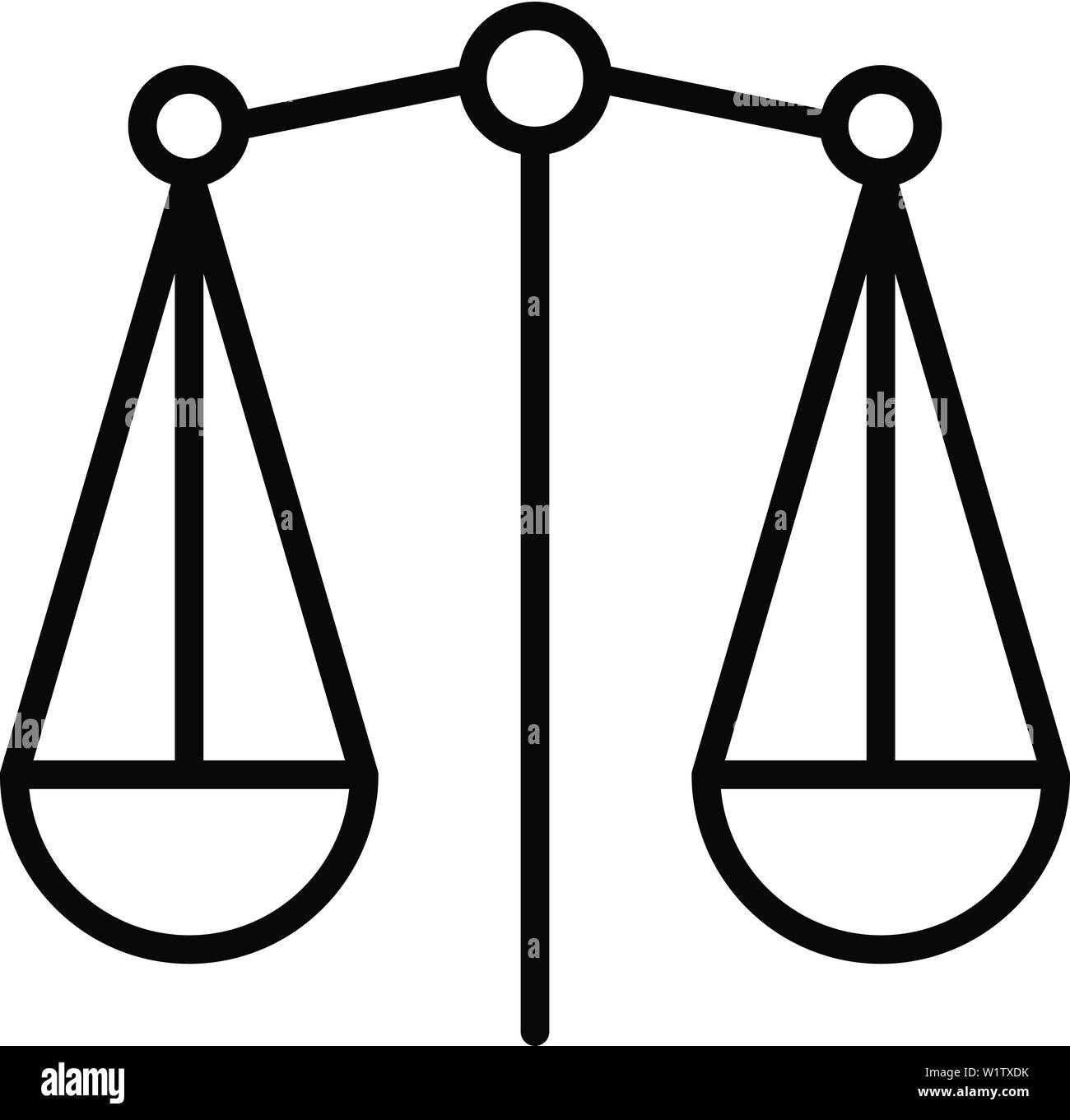 Plate scales icon, outline style Stock Vector Image & Art - Alamy