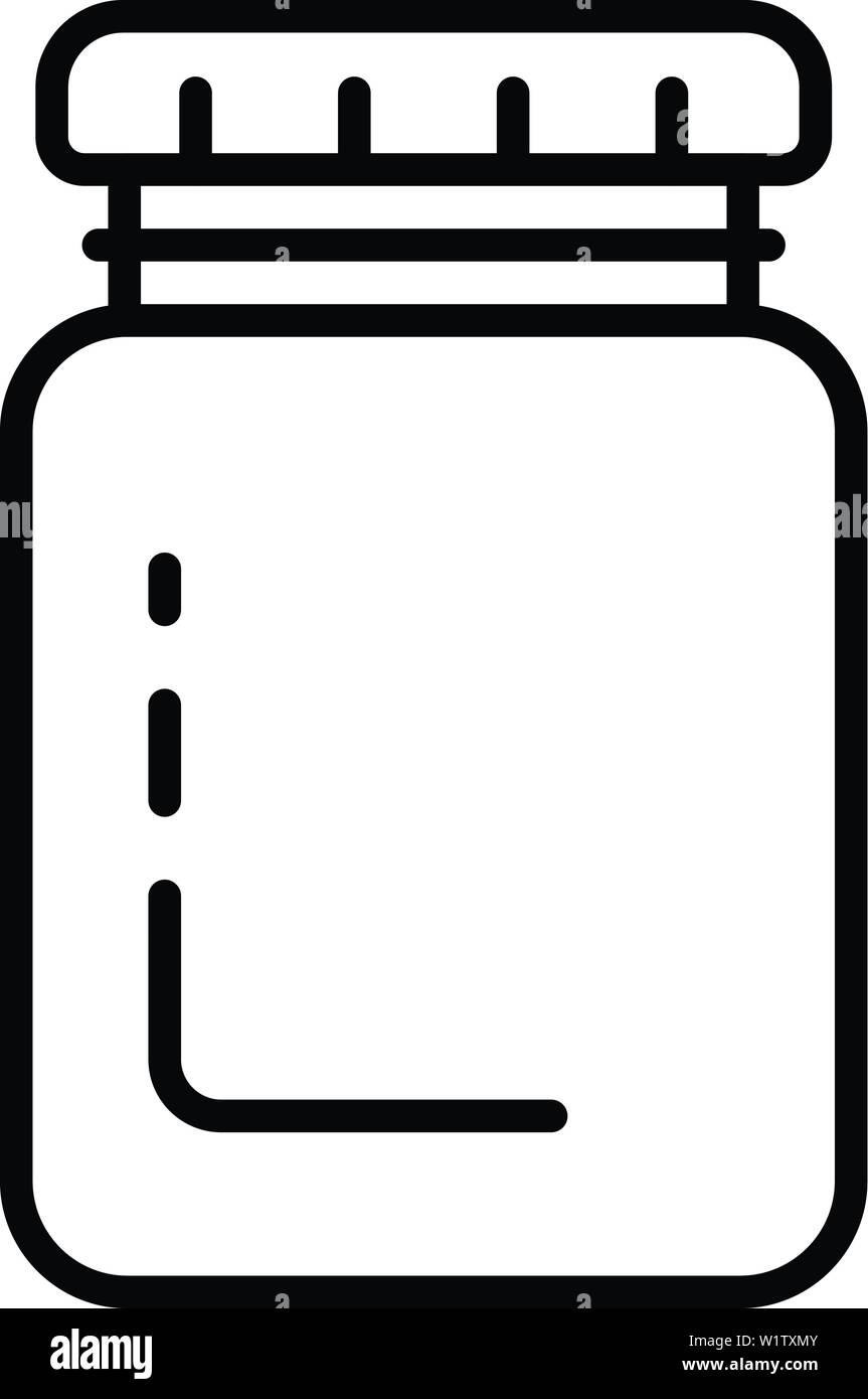 Jam jar icon, outline style Stock Vector Image & Art - Alamy