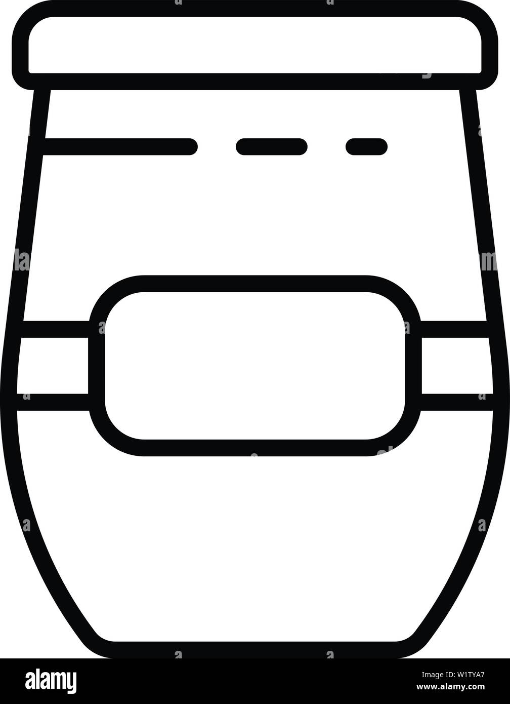 Black cherry jam jar icon hi-res stock photography and images - Alamy