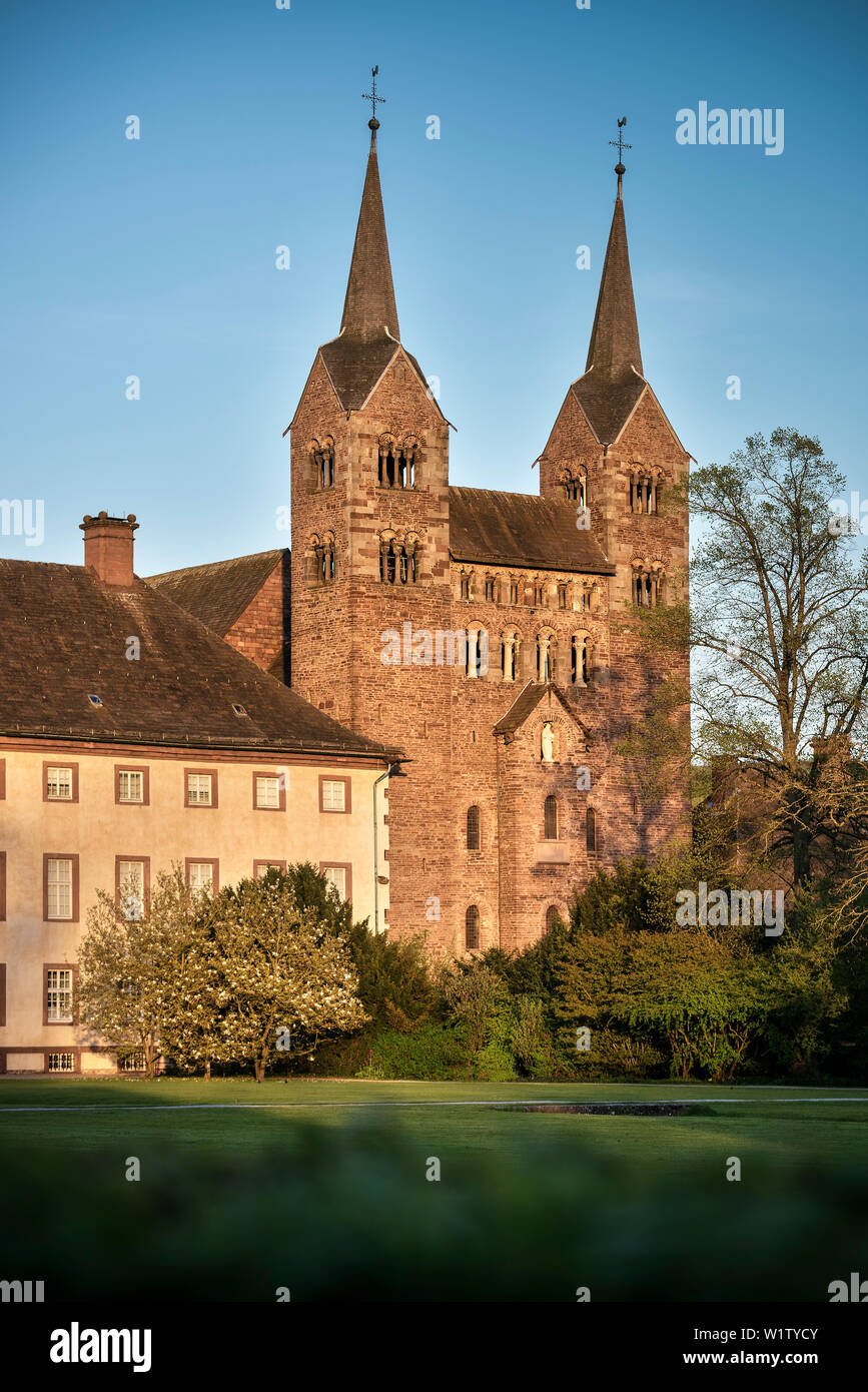 UNESCO World Heritage Corvey Castle and Westwerk in Hoexter, castle and ...