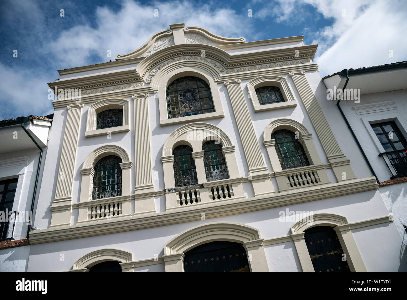 colonial building with plenty of plastering, rich in detail, Popayan ...