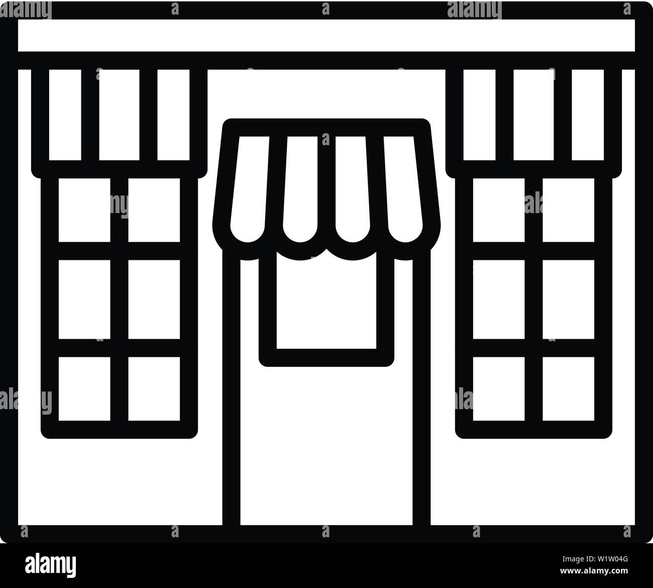 Street food shop icon, outline style Stock Vector Image & Art - Alamy