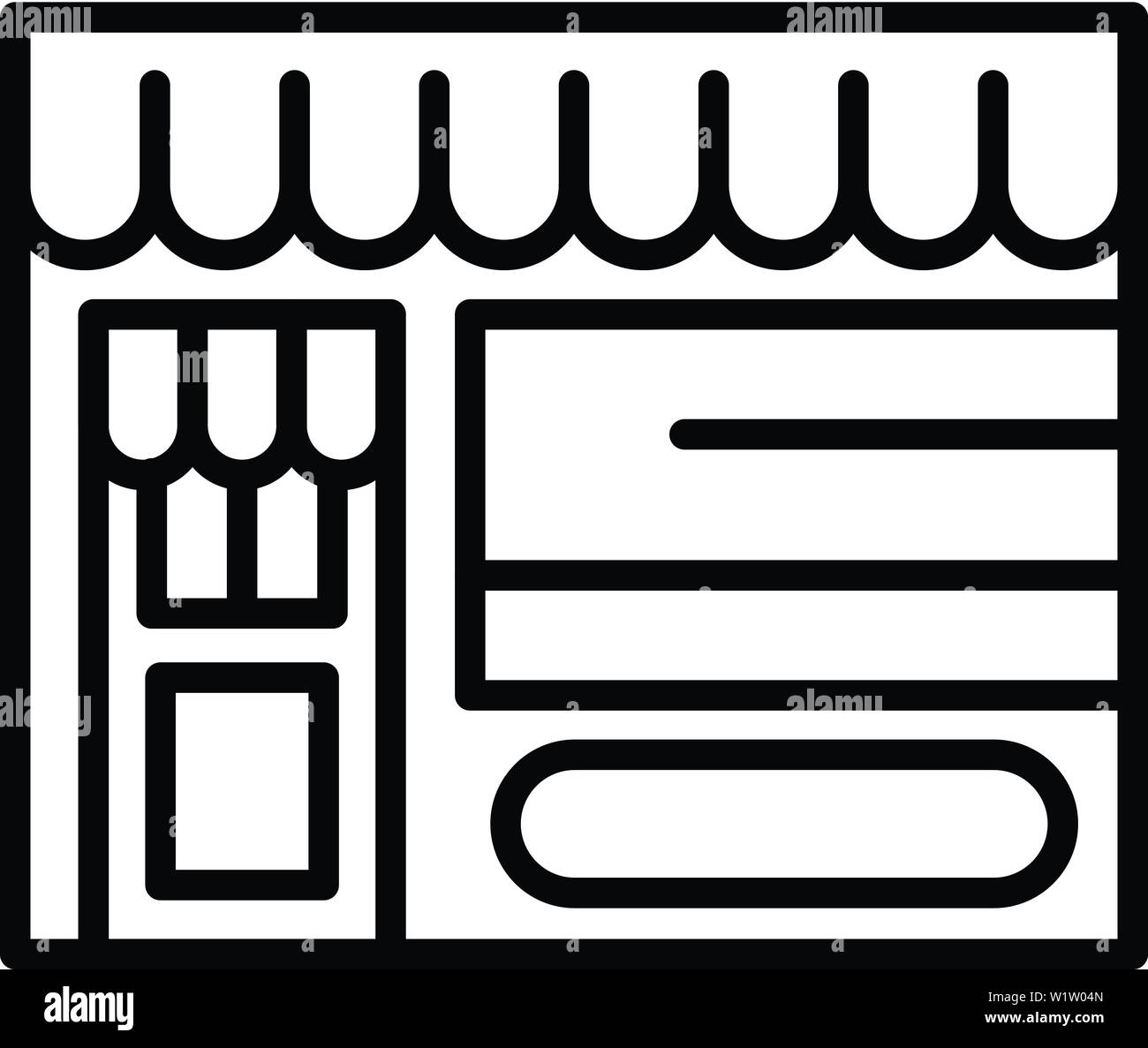 Local business shop icon, outline style Stock Vector Image & Art - Alamy