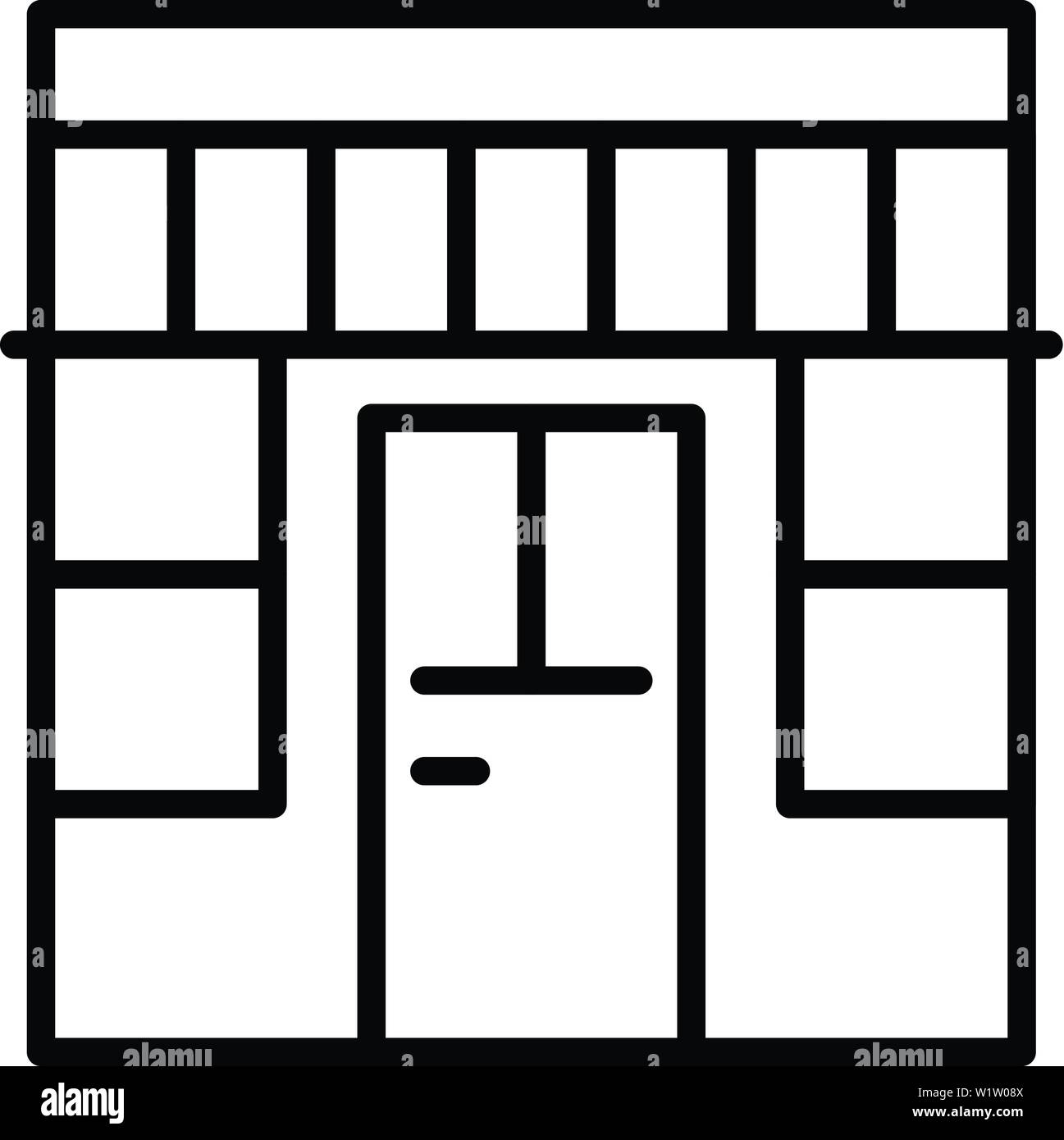 Outside store icon, outline style Stock Vector Image & Art - Alamy