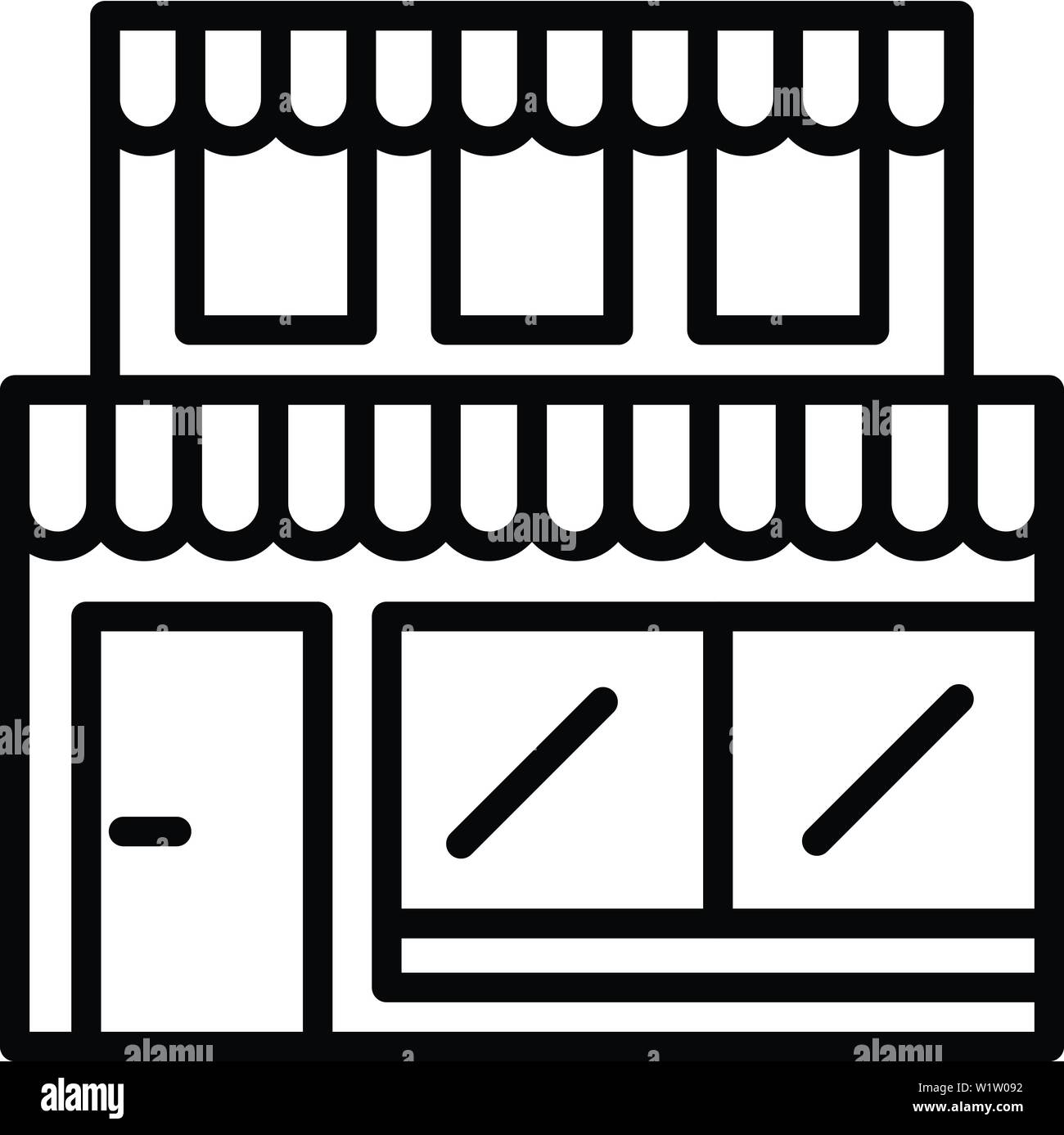 Street restaurant icon, outline style Stock Vector Image & Art - Alamy