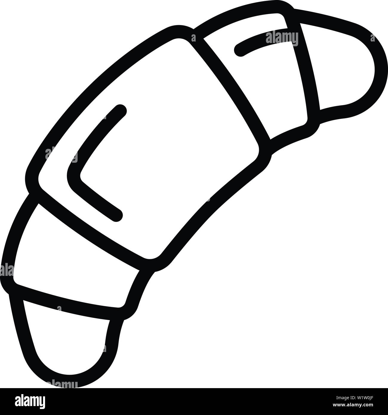 Croissant icon, outline style Stock Vector Image & Art - Alamy