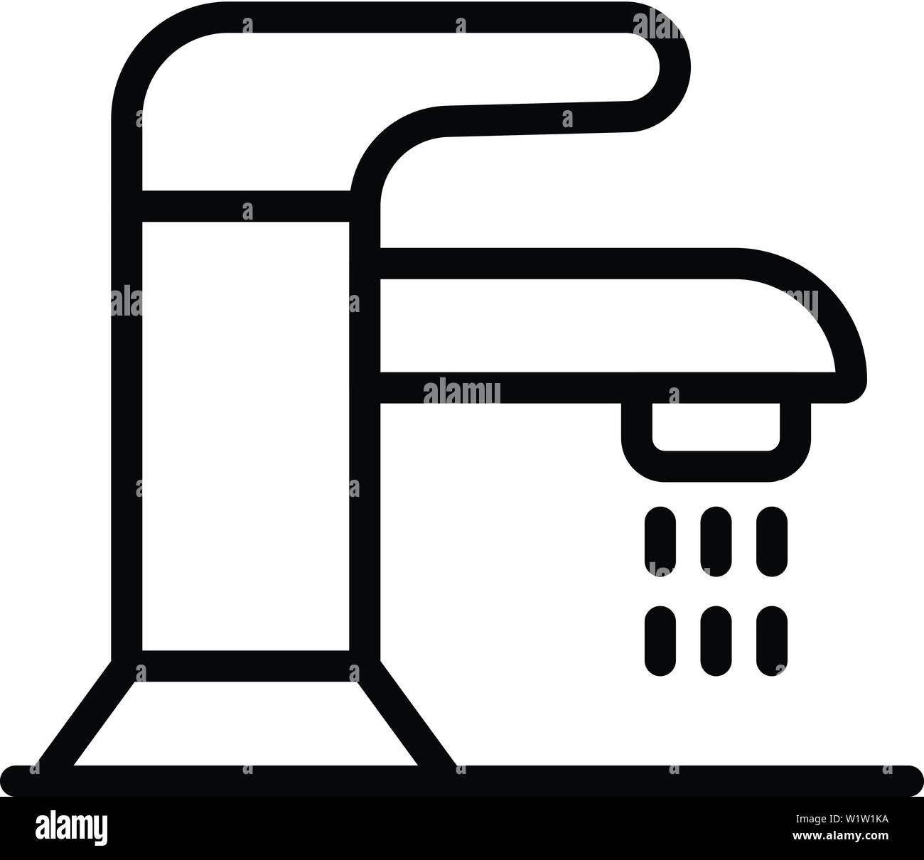 Pedestal wash basin Cut Out Stock Images & Pictures - Alamy