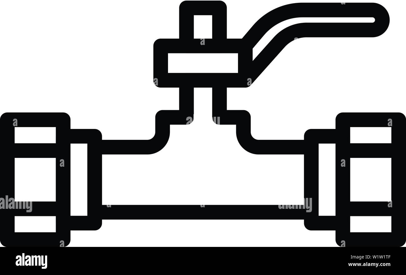 Roller pipe tap icon, outline style Stock Vector Image & Art - Alamy