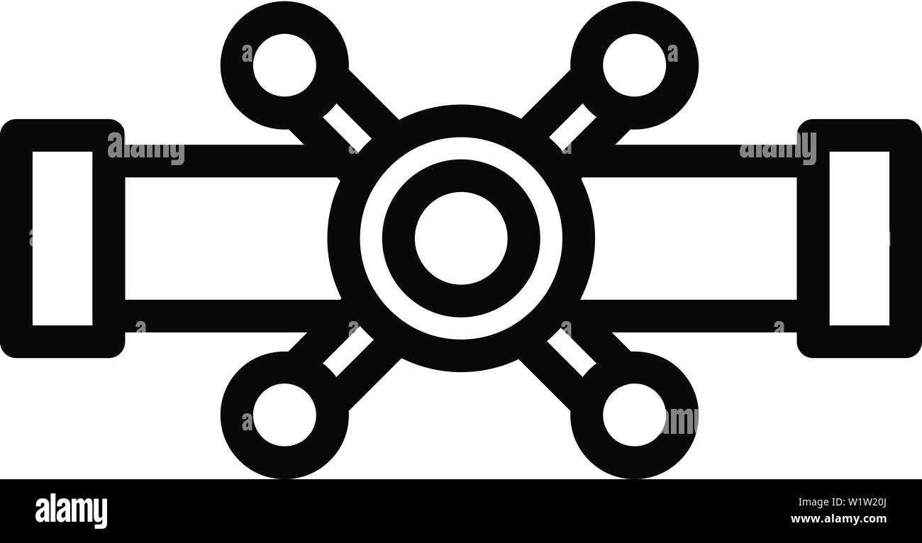 Metal pipe tap icon, outline style Stock Vector Image & Art - Alamy