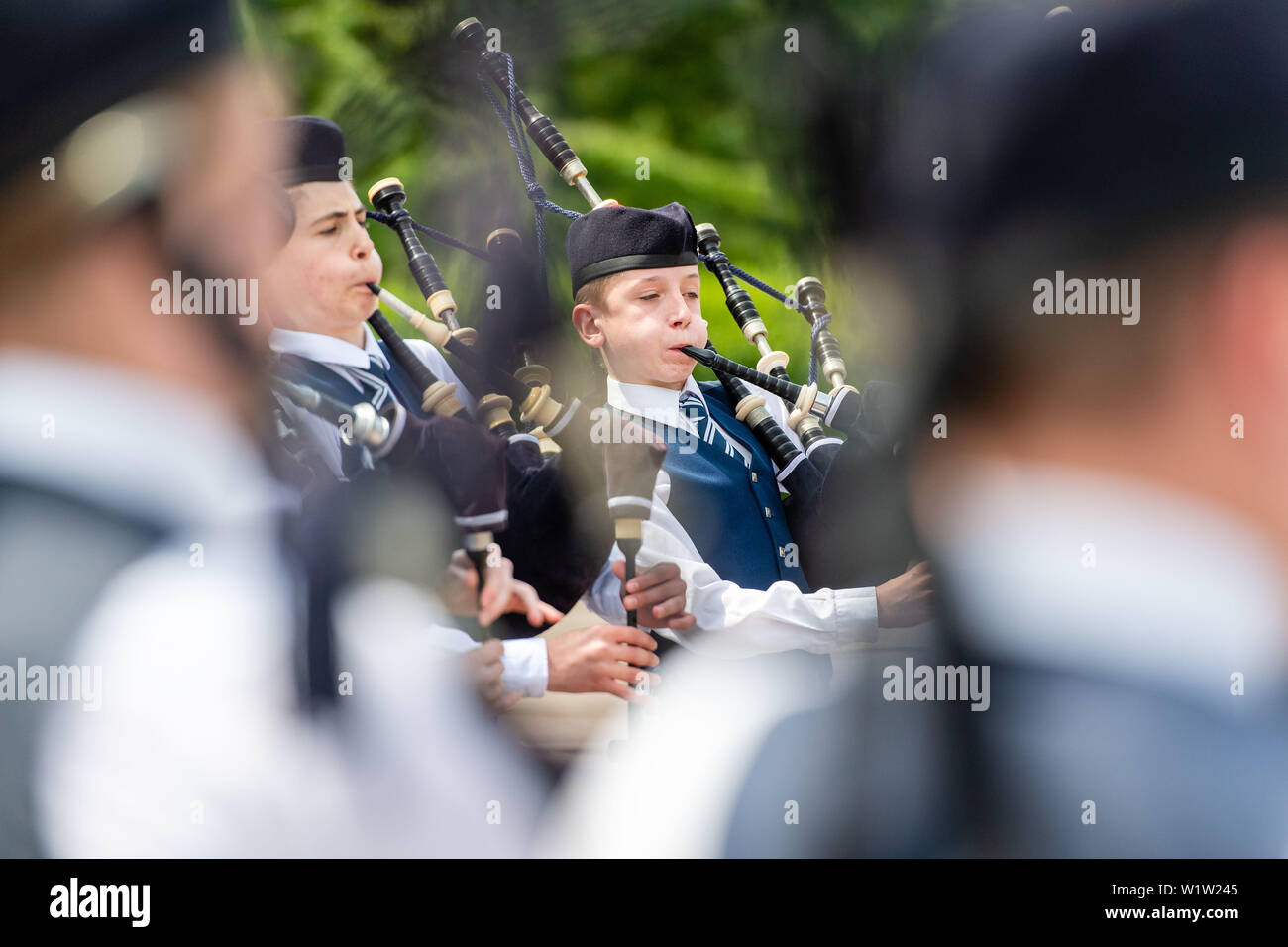 Pipe band Championship 2019, Ross Band Stand, Edinburgh George Heriot's ...