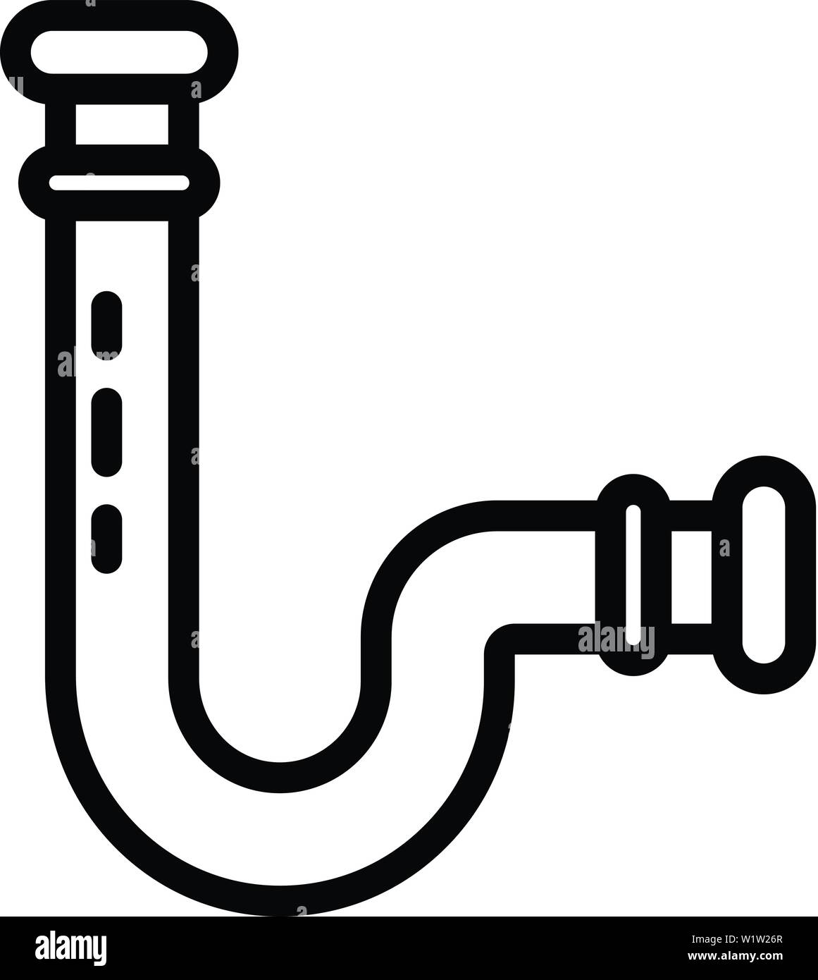 Bathroom pipe icon, outline style Stock Vector Image & Art - Alamy