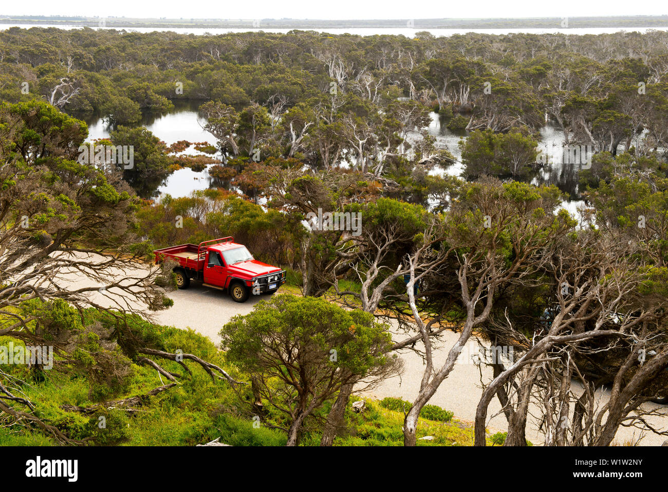 Jerdajuttup Lake in the Fitzgerald River Biosphere in Western Australia ...