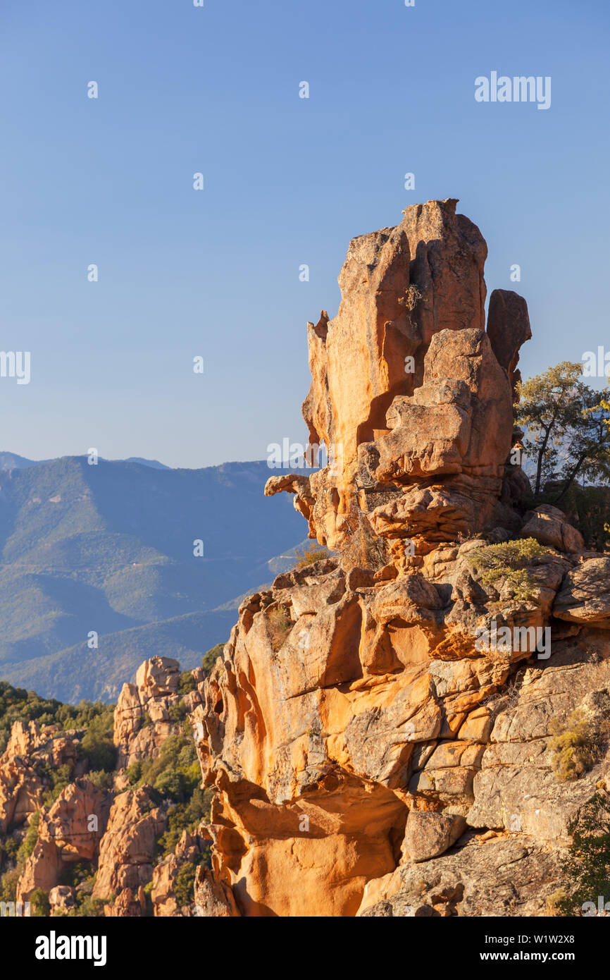 Remarkable Tafoni rock in the Calanche, between Porto and Piana, West ...
