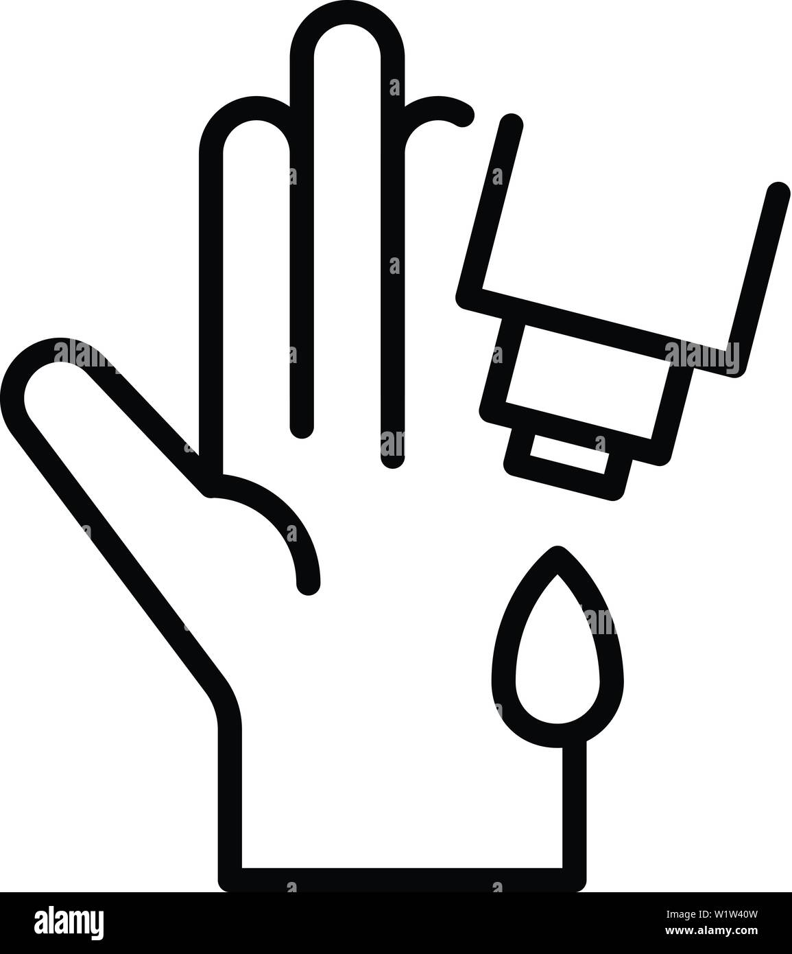 Hand cream sanitation icon, outline style Stock Vector Image & Art - Alamy