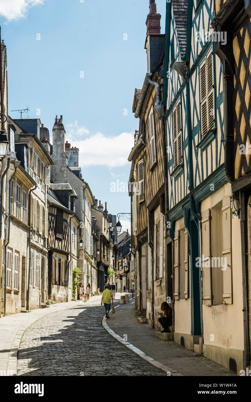 historic center, Bourges, Cher Department, Centre-Val de Loire Region ...