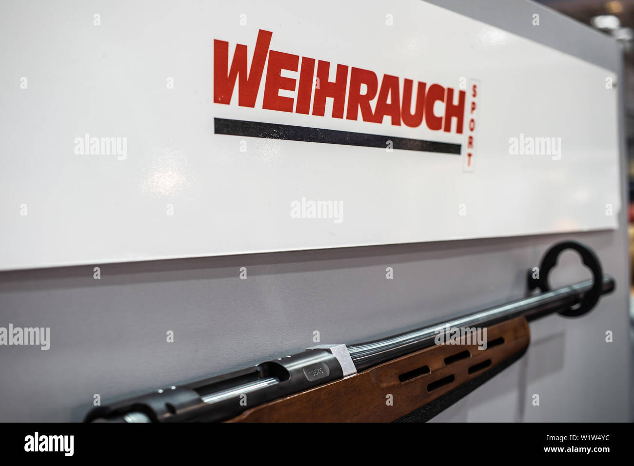 Poznan, Poland, Feb 2019 Weihrauch rifles, sporting firearms ...