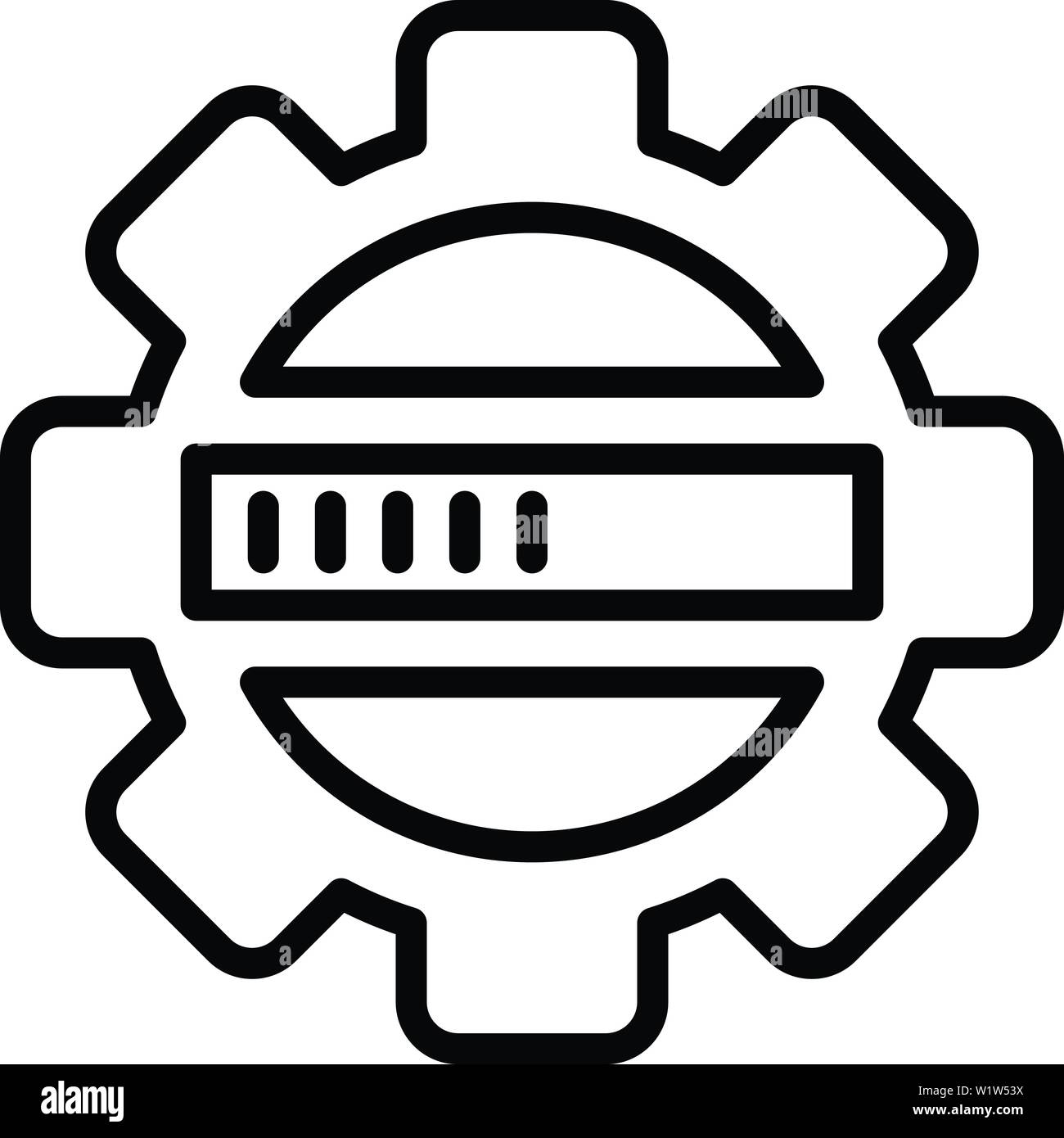 Update security process icon, outline style Stock Vector Image & Art ...