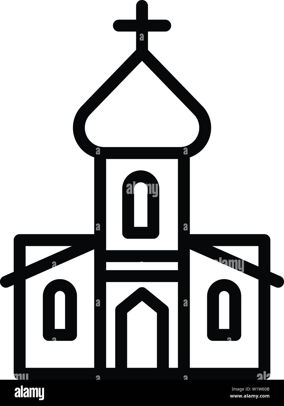 Orthodox church icon, outline style Stock Vector Image & Art - Alamy
