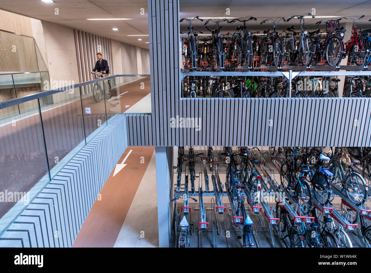 Utrecht Station Bicycle Bike Parking High Resolution Stock Photography ...