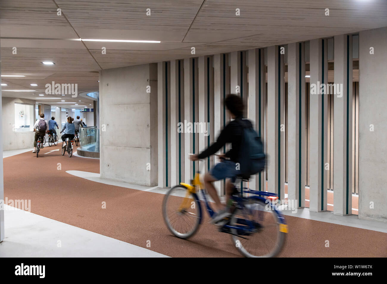 Bike parking garage in Utrecht, The Netherlands, with over 13,000 ...