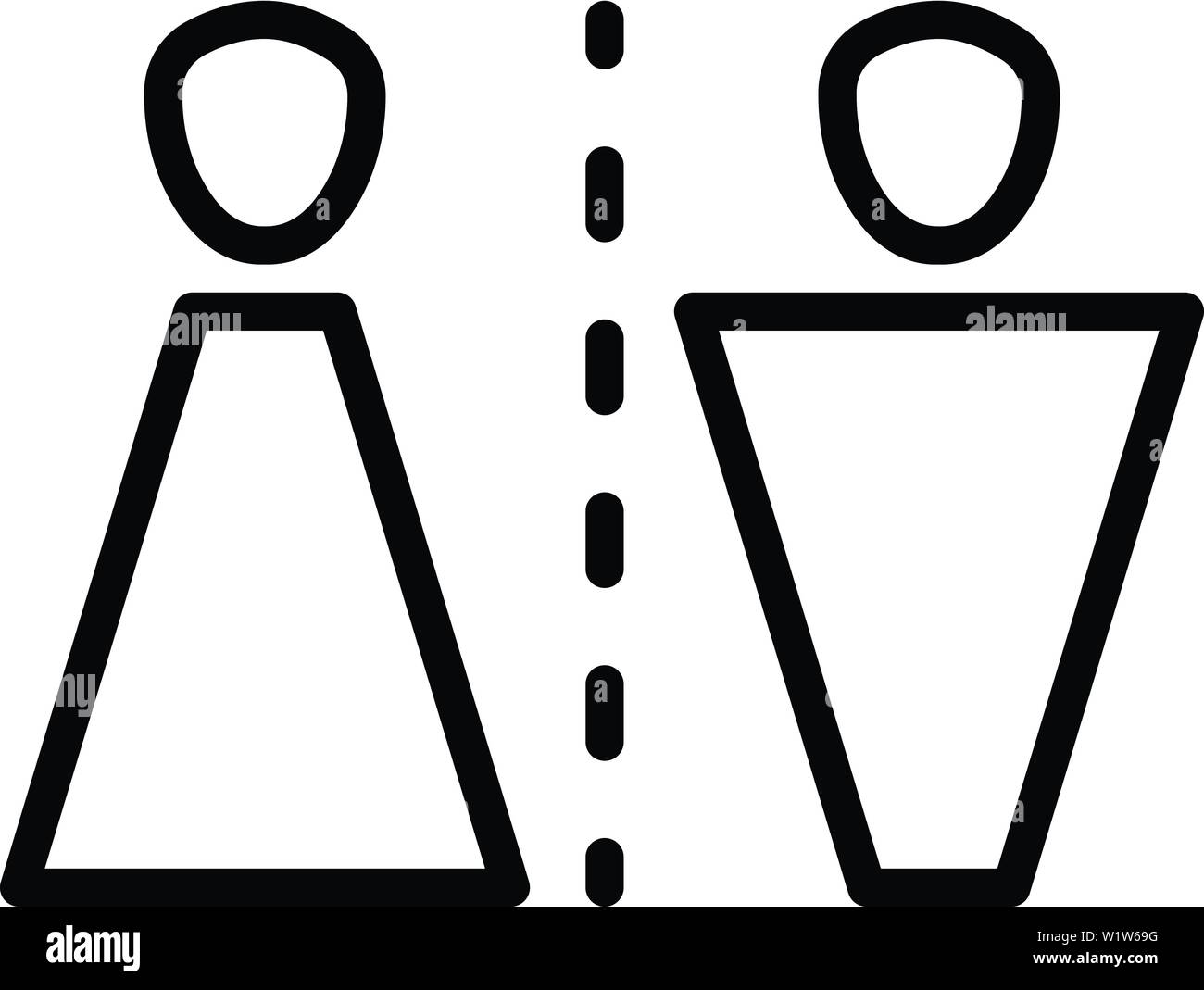 Man woman toilet sign icon, outline style Stock Vector Image & Art - Alamy Man woman toilet sign icon, outline style Stock Vector Image & Art - Alamy