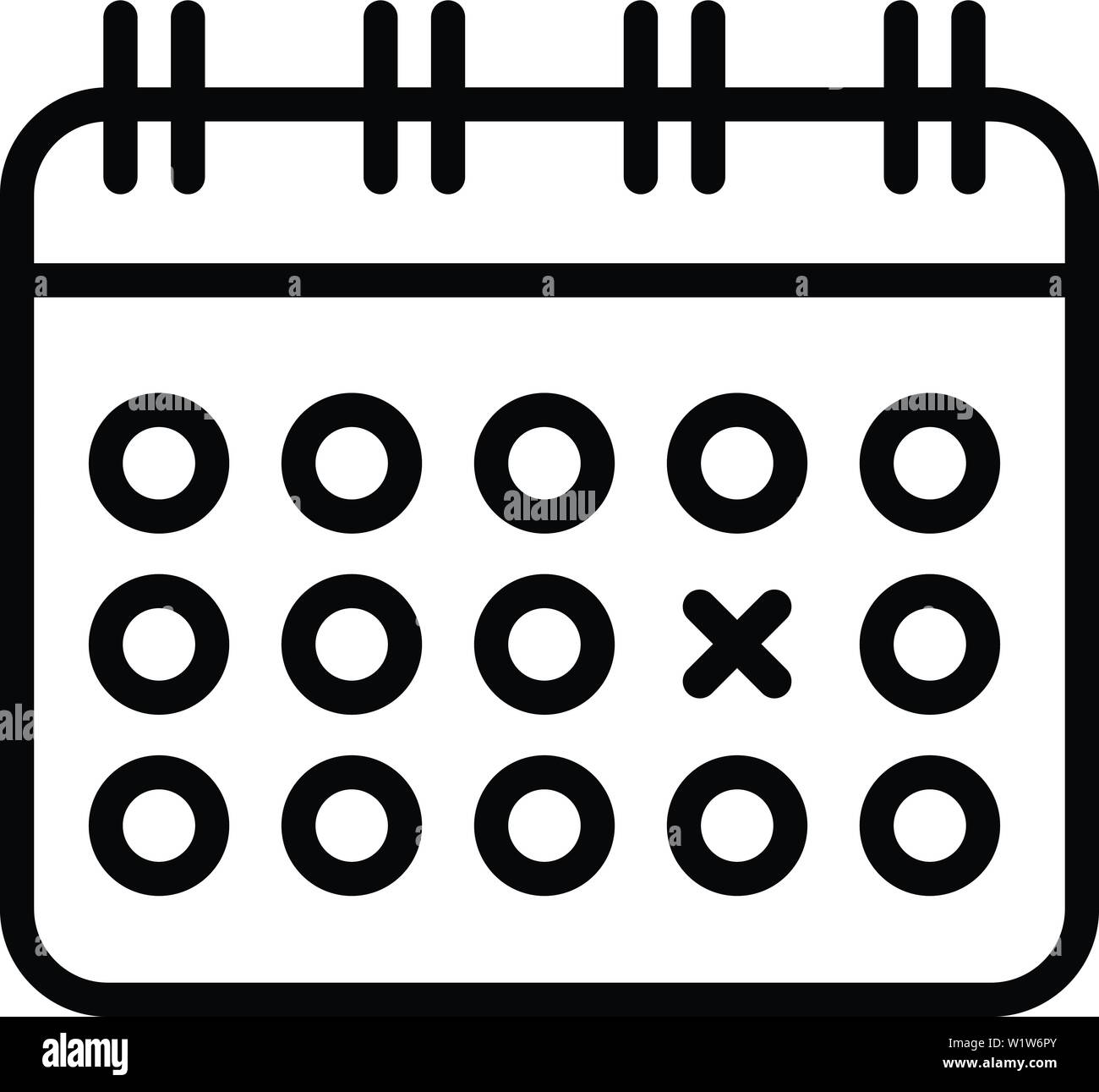 Calendar date reminder closeup Black and White Stock Photos & Images ...