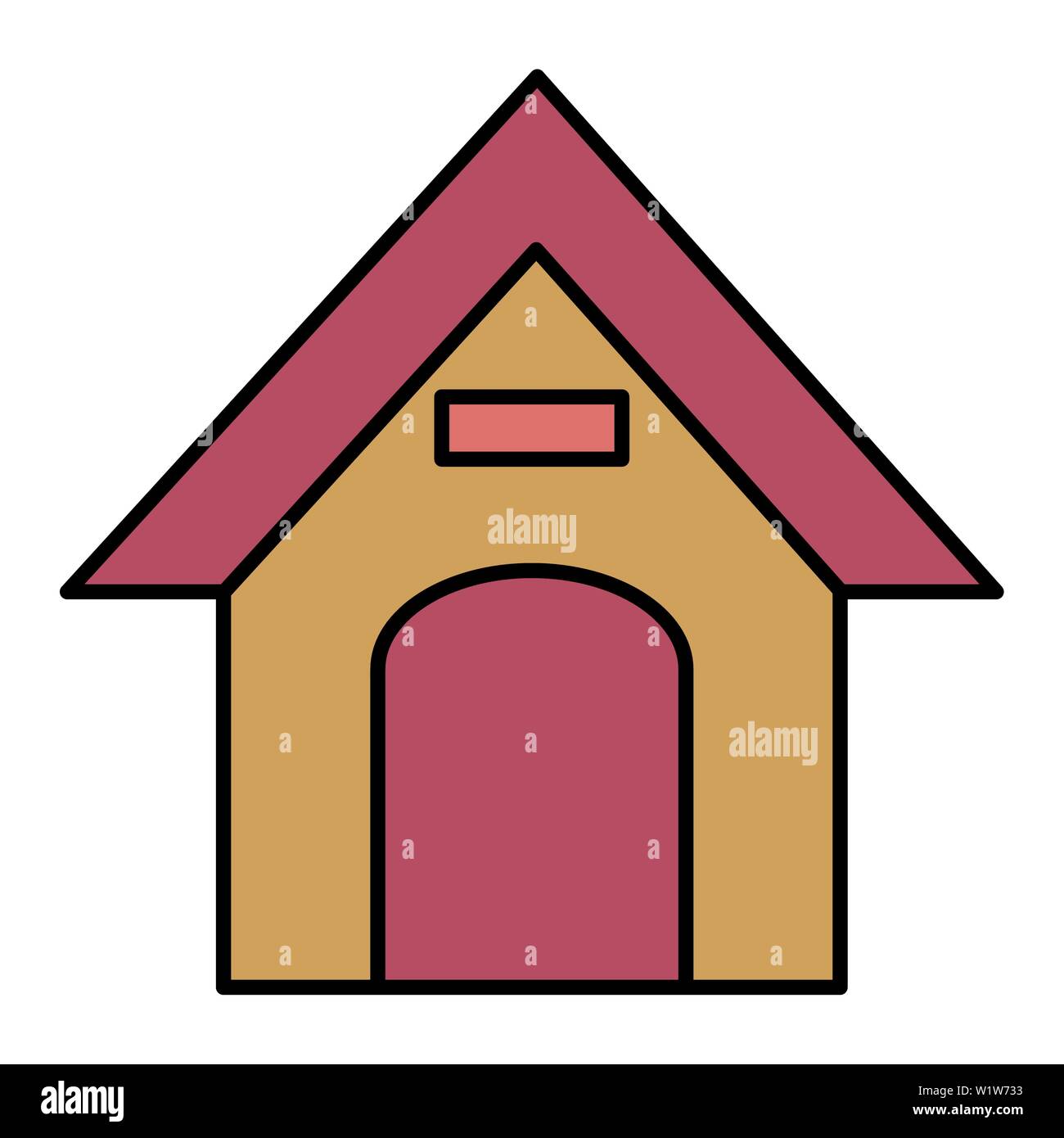 wooden house pet isolated icon vector illustration design Stock Vector ...