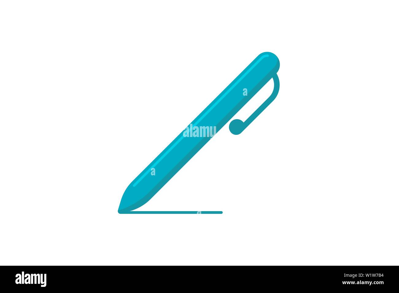 Vector illustration single colored pencil hi-res stock photography and ...