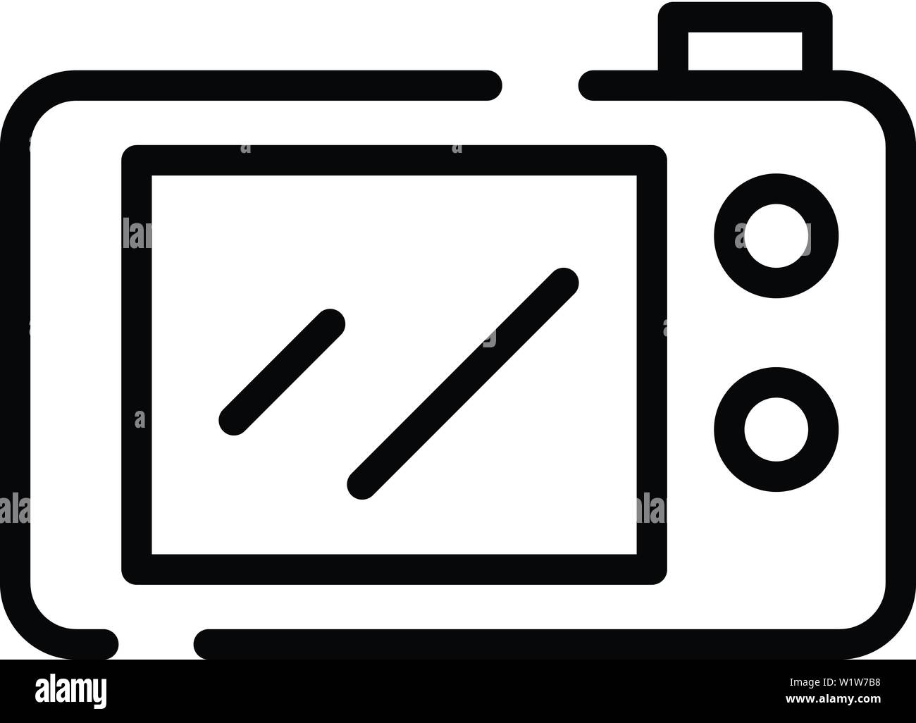 Video camera screen icon, outline style Stock Vector Image & Art - Alamy