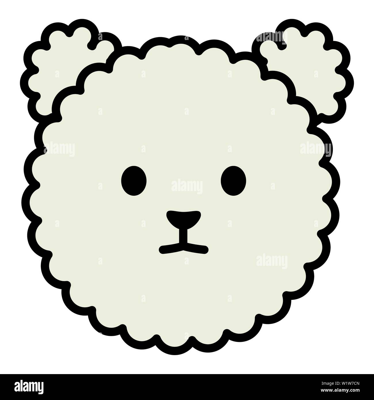 little dog adorable mascot head character vector illustration design ...