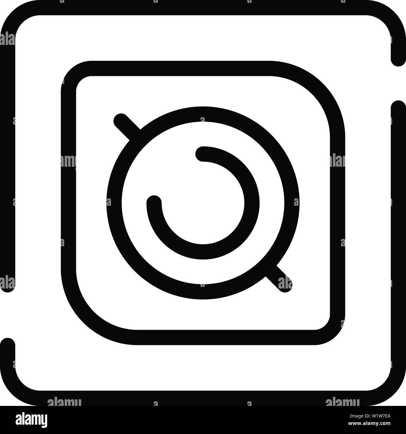 Square action camera icon, outline style Stock Vector Image & Art - Alamy